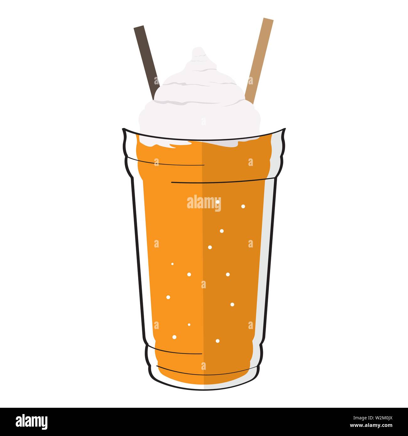 Isolated frappe icon over a white background - Vector Stock Vector ...