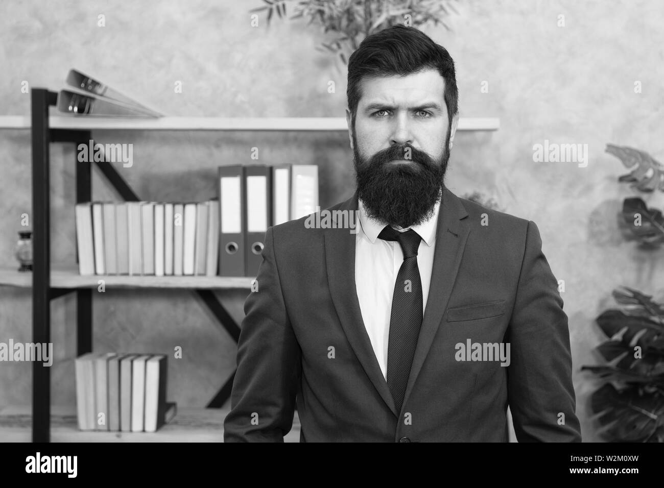 Business banker. Modern businessman. Confident brutal man. Male in ...