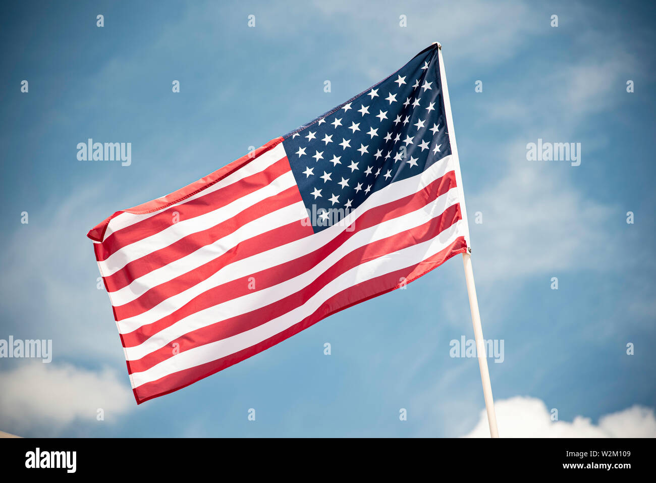 American Flag Fluttering High Resolution Stock Photography and Images ...