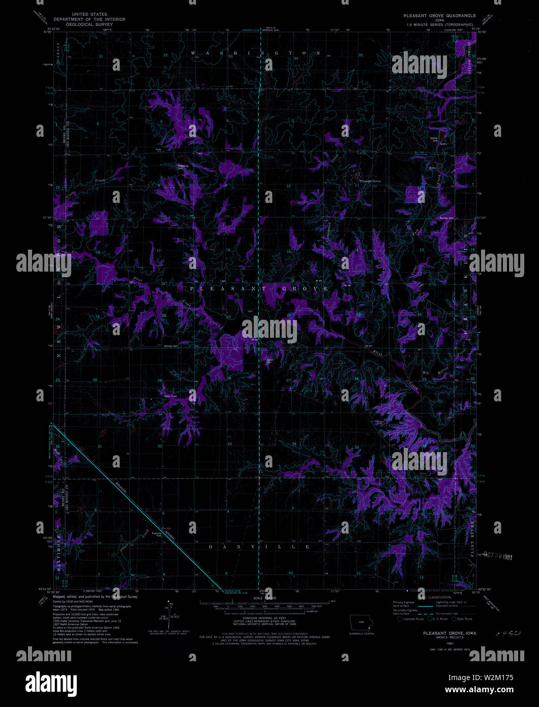 Map of pleasant grove hi-res stock photography and images - Alamy