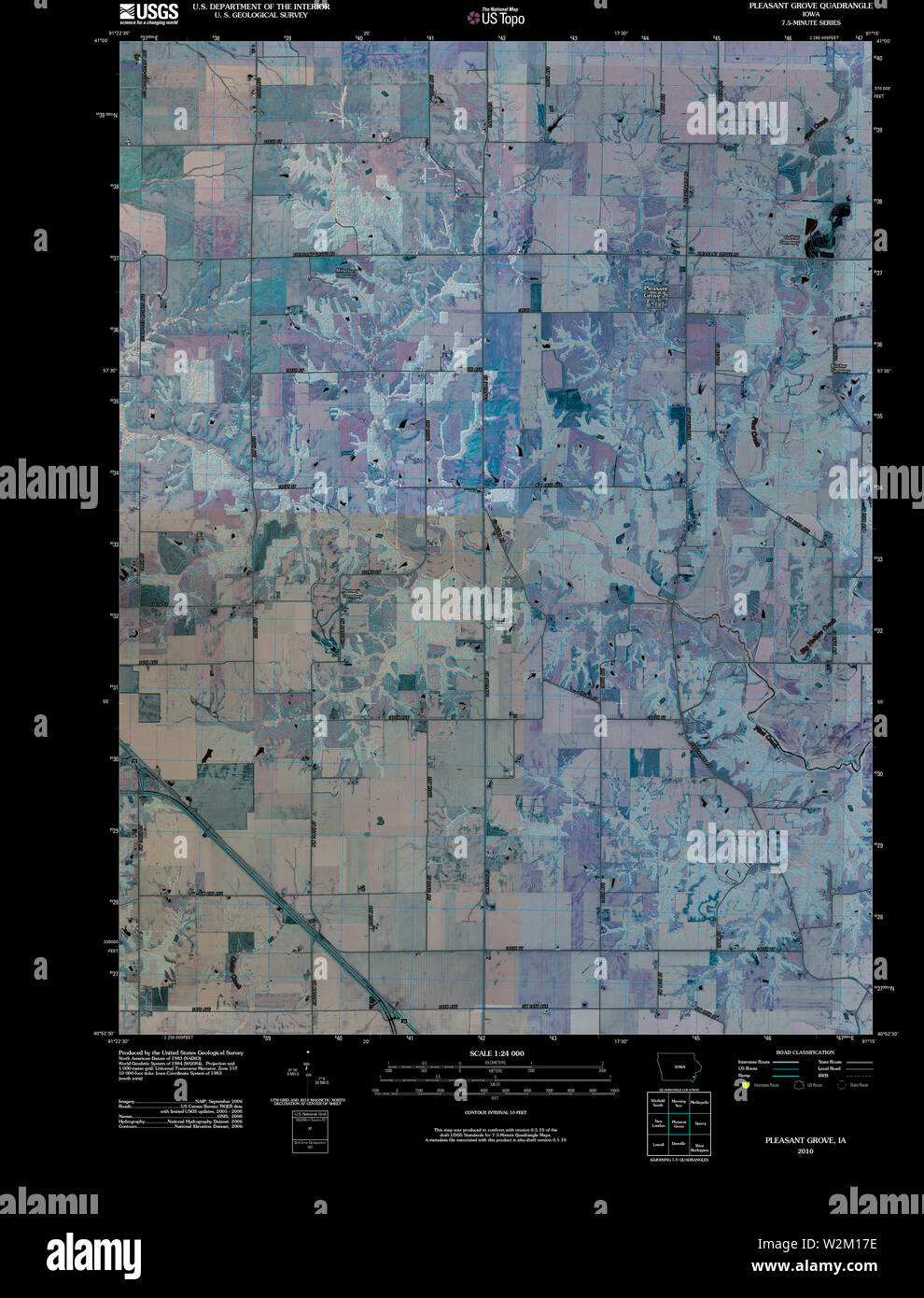 Map of pleasant grove hi-res stock photography and images - Alamy