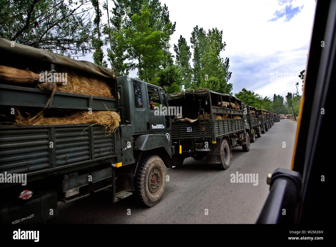Army convoy trucks vehicles hi-res stock photography and images - Alamy