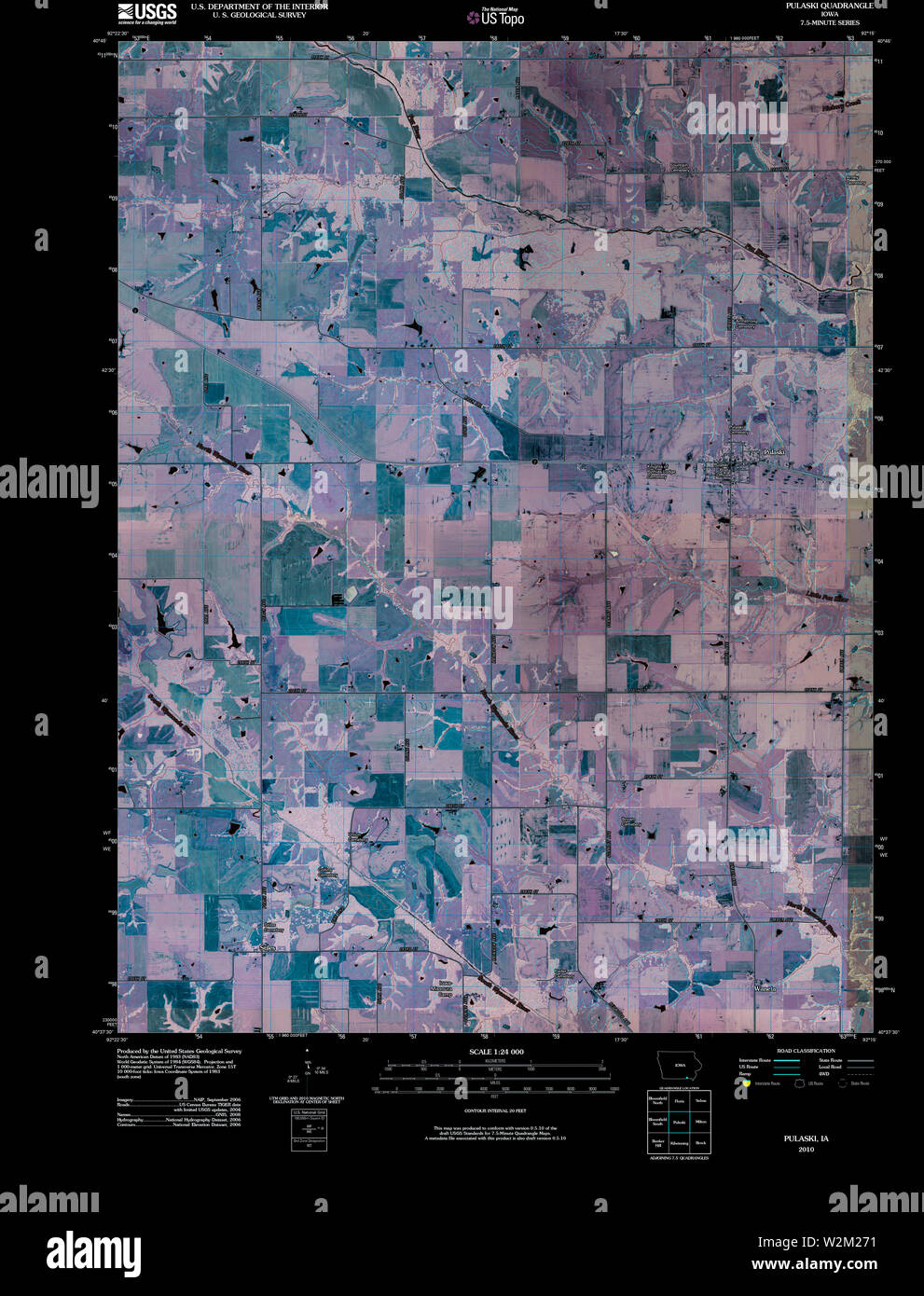 Pulaski map hi-res stock photography and images - Alamy