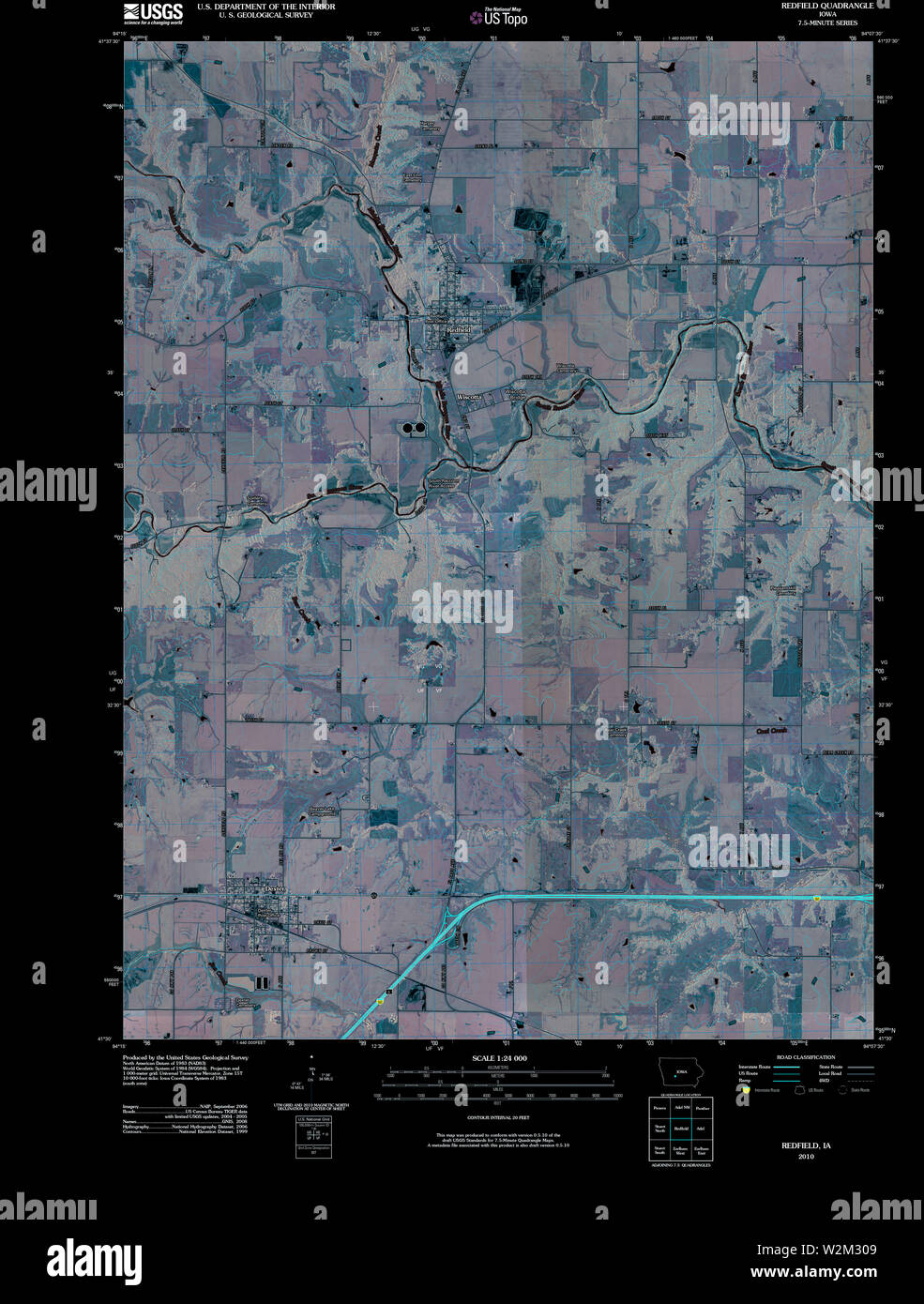 Map of redfield hi-res stock photography and images - Alamy