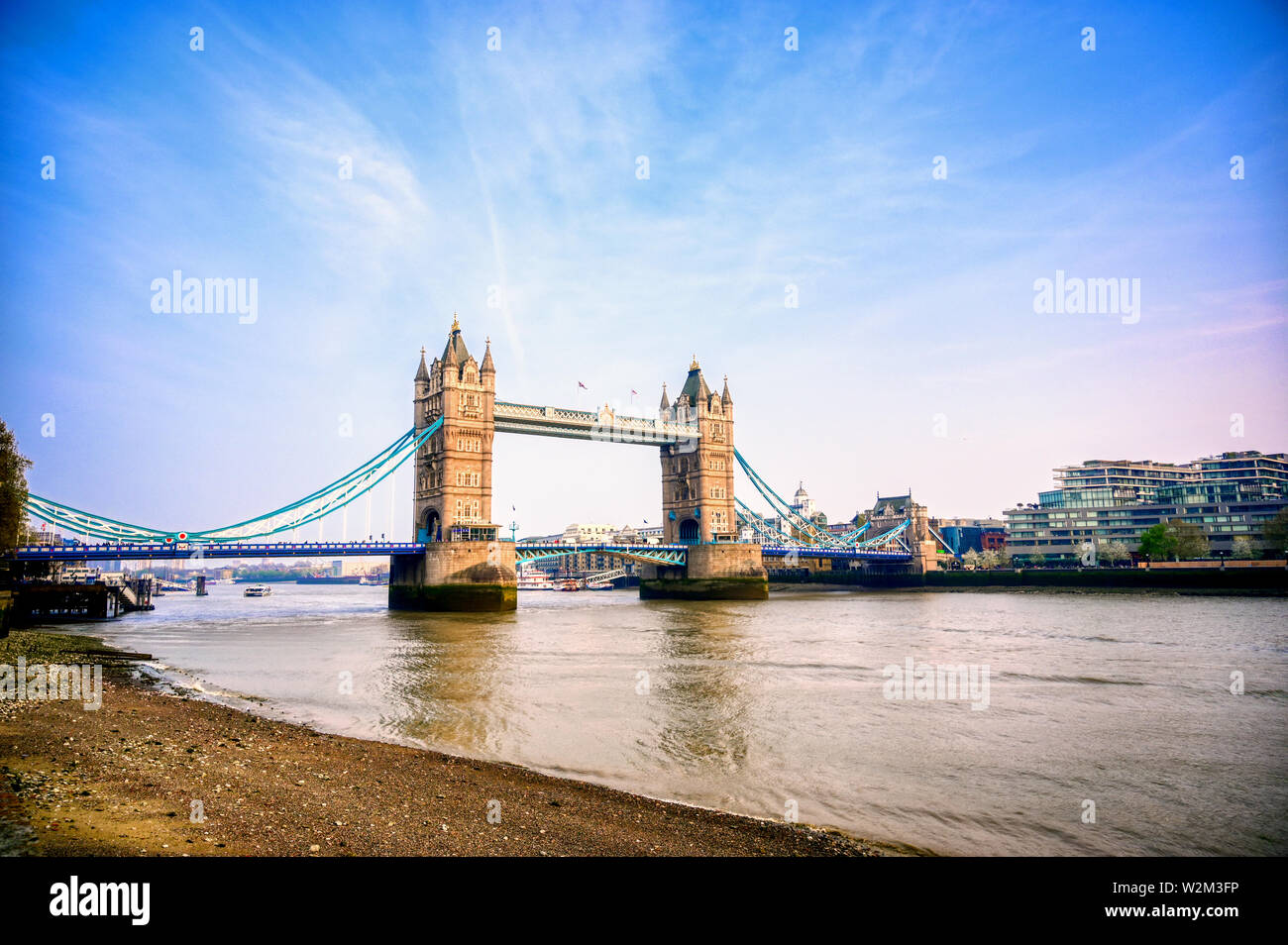 Tower Bridge across the River Thames in London, UK Stock Photo - Alamy