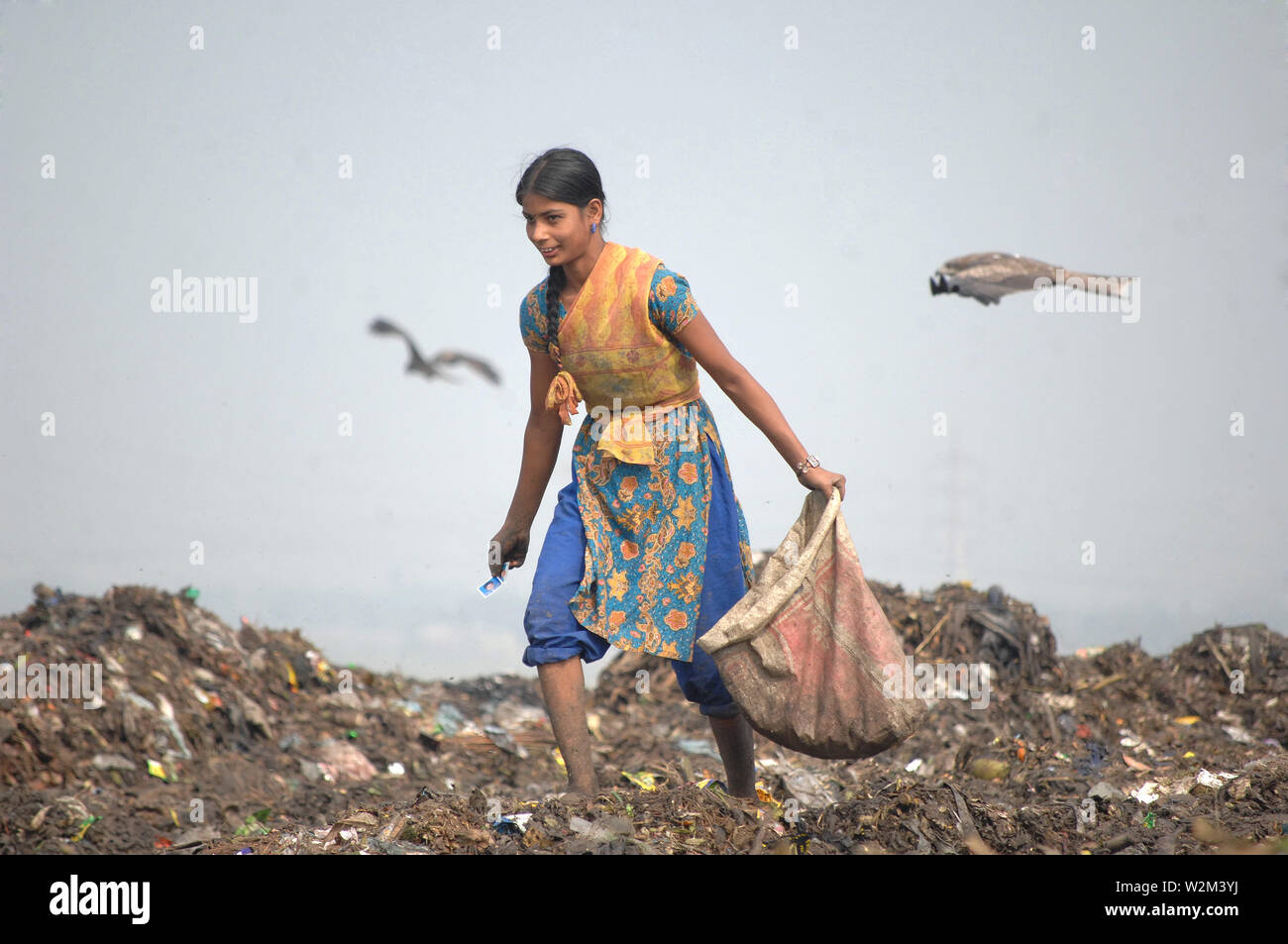 Female garbage collector hi-res stock photography and images - Alamy
