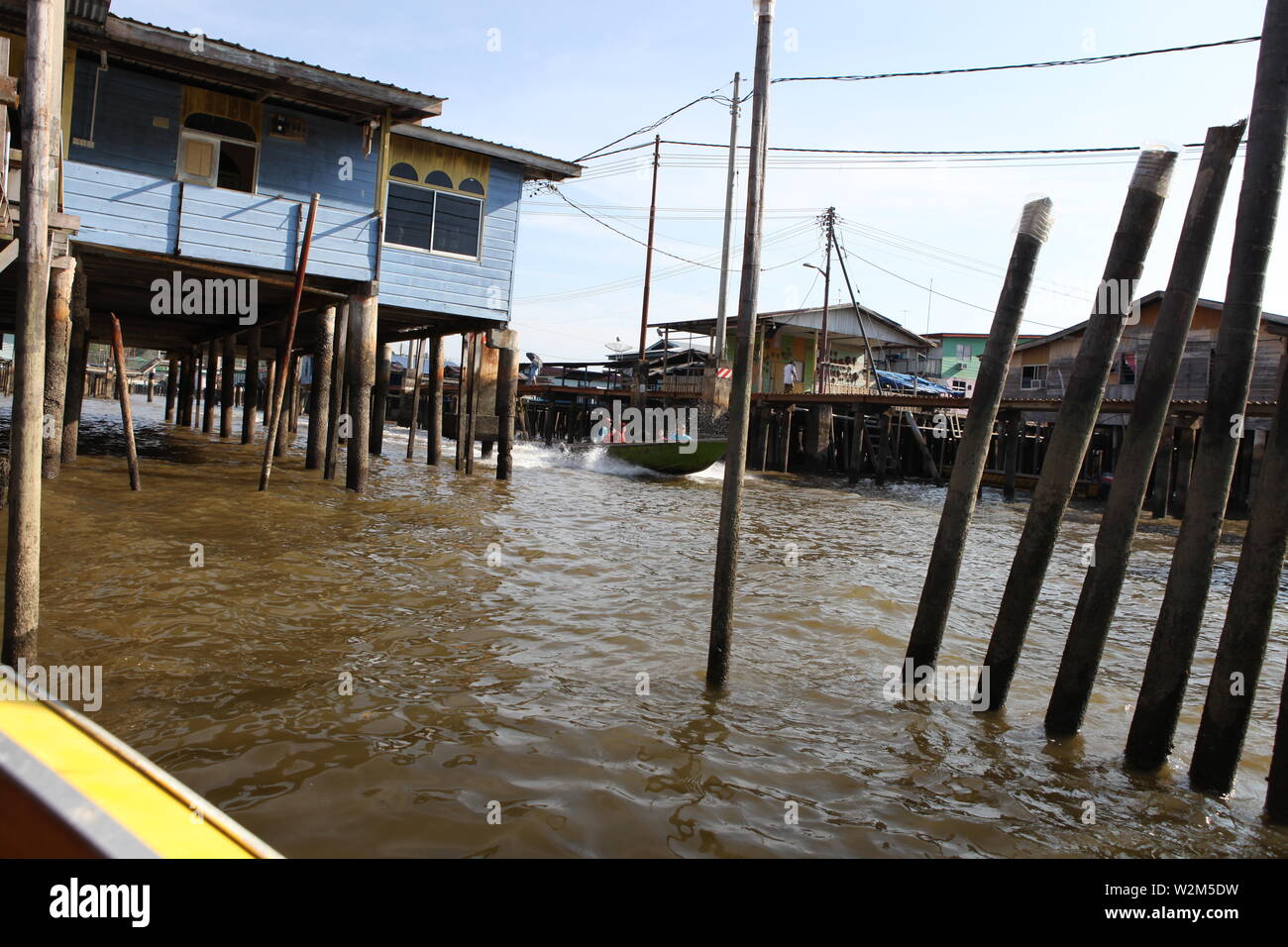 Brunei, water village. Kampong Ayer. Venice of the East Stock Photo - Alamy