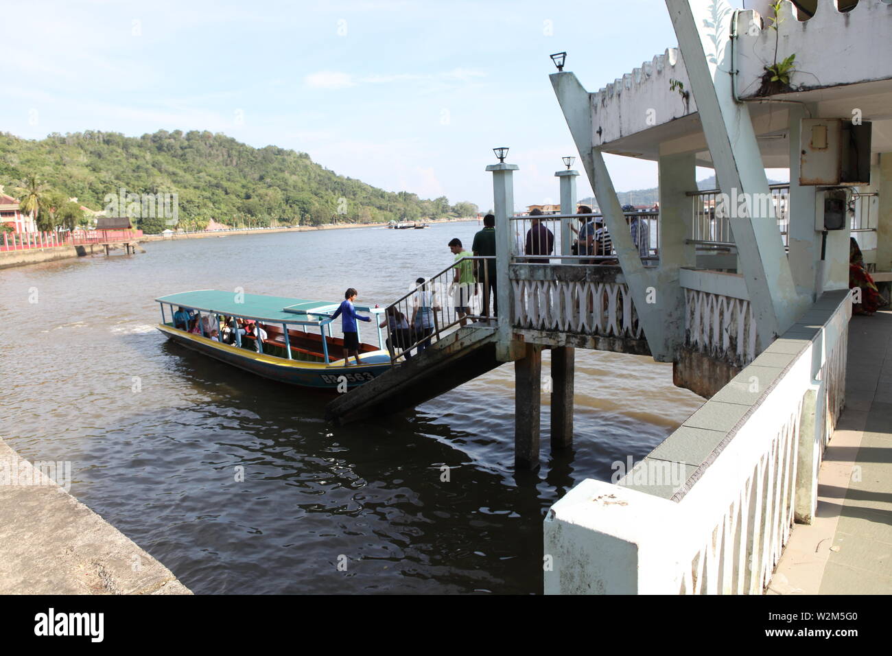 Brunei, water village. Kampong Ayer. Venice of the East Stock Photo - Alamy