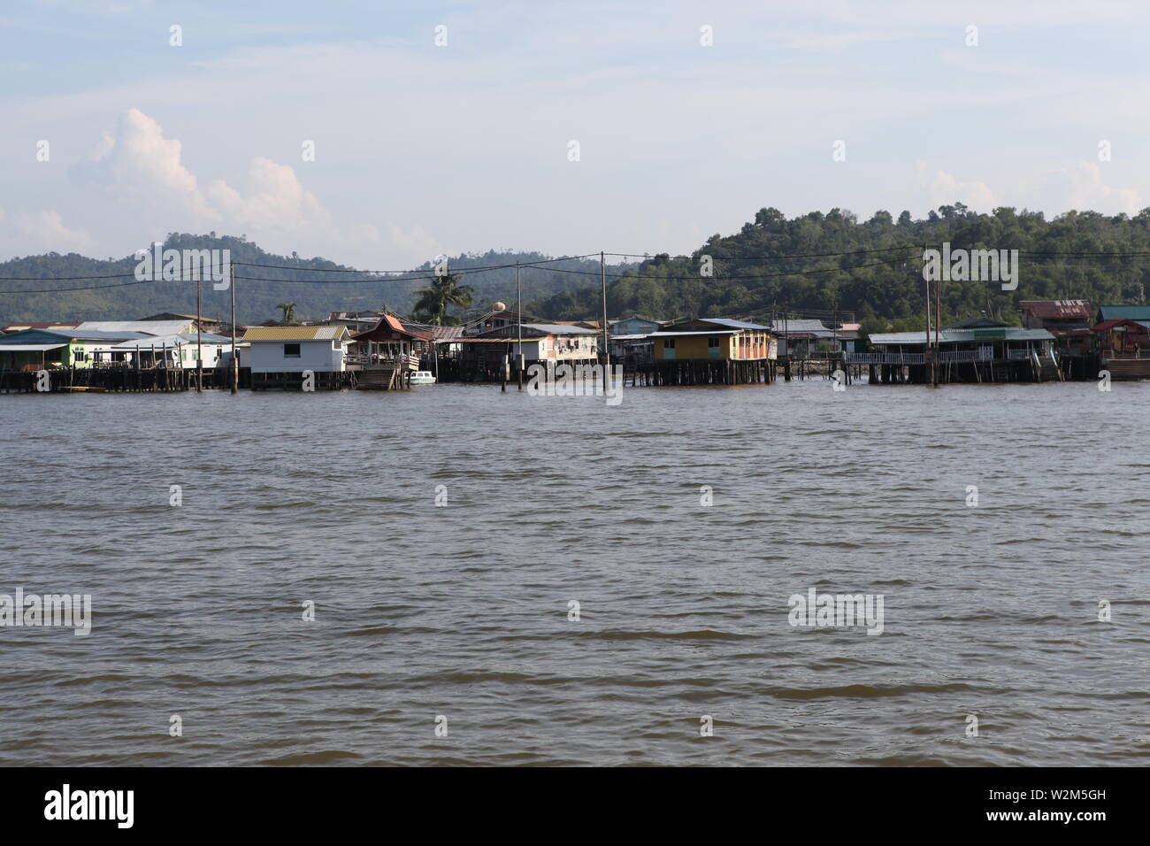 Brunei, water village. Kampong Ayer. Venice of the East Stock Photo - Alamy