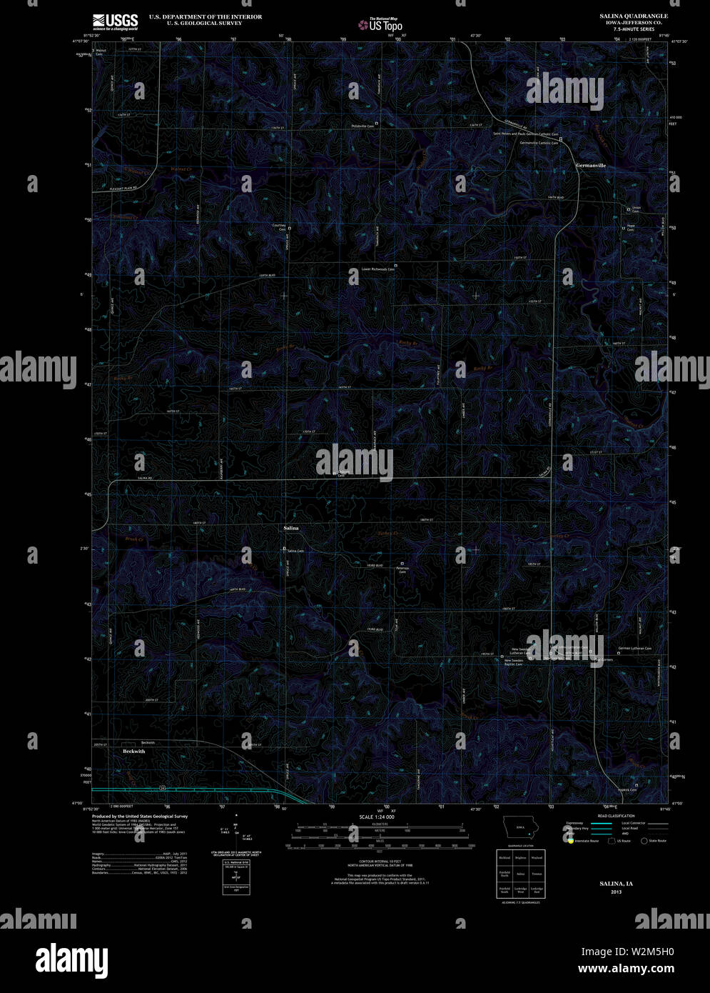 Salina map hi-res stock photography and images - Alamy