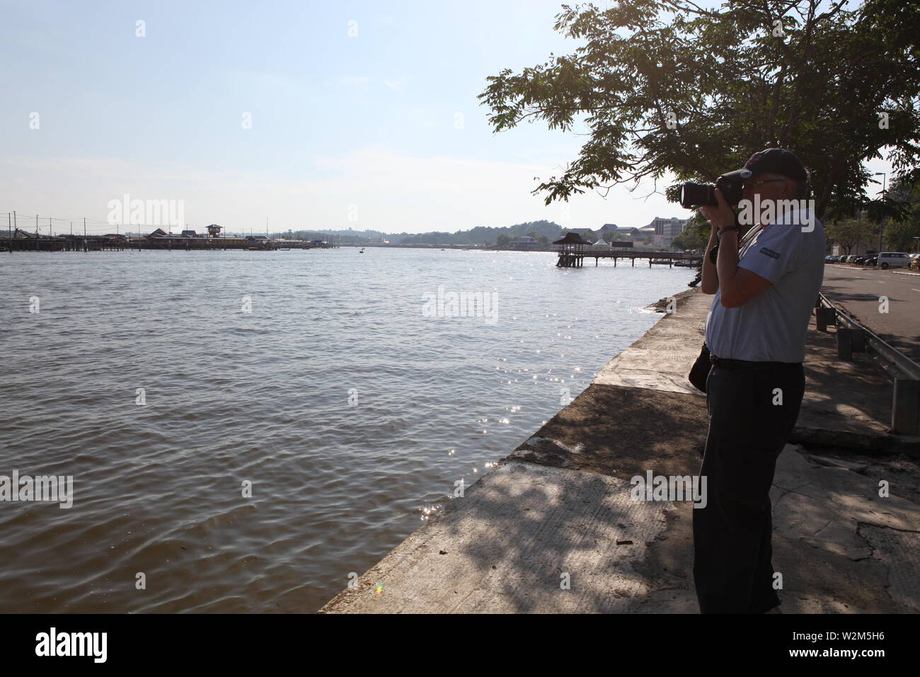 Brunei, water village. Kampong Ayer. Venice of the East Stock Photo - Alamy