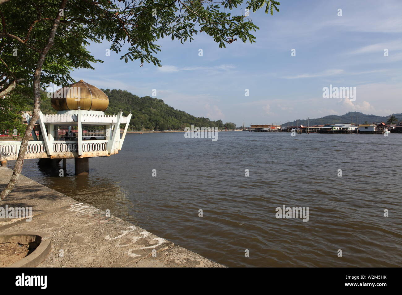 Brunei, water village. Kampong Ayer. Venice of the East Stock Photo - Alamy