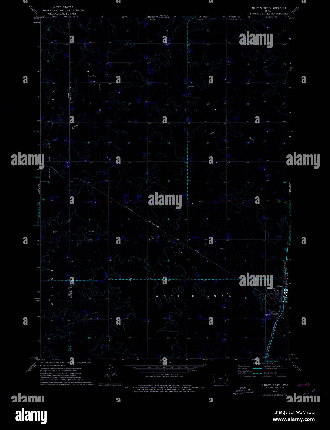 Sibley iowa map hi-res stock photography and images - Alamy