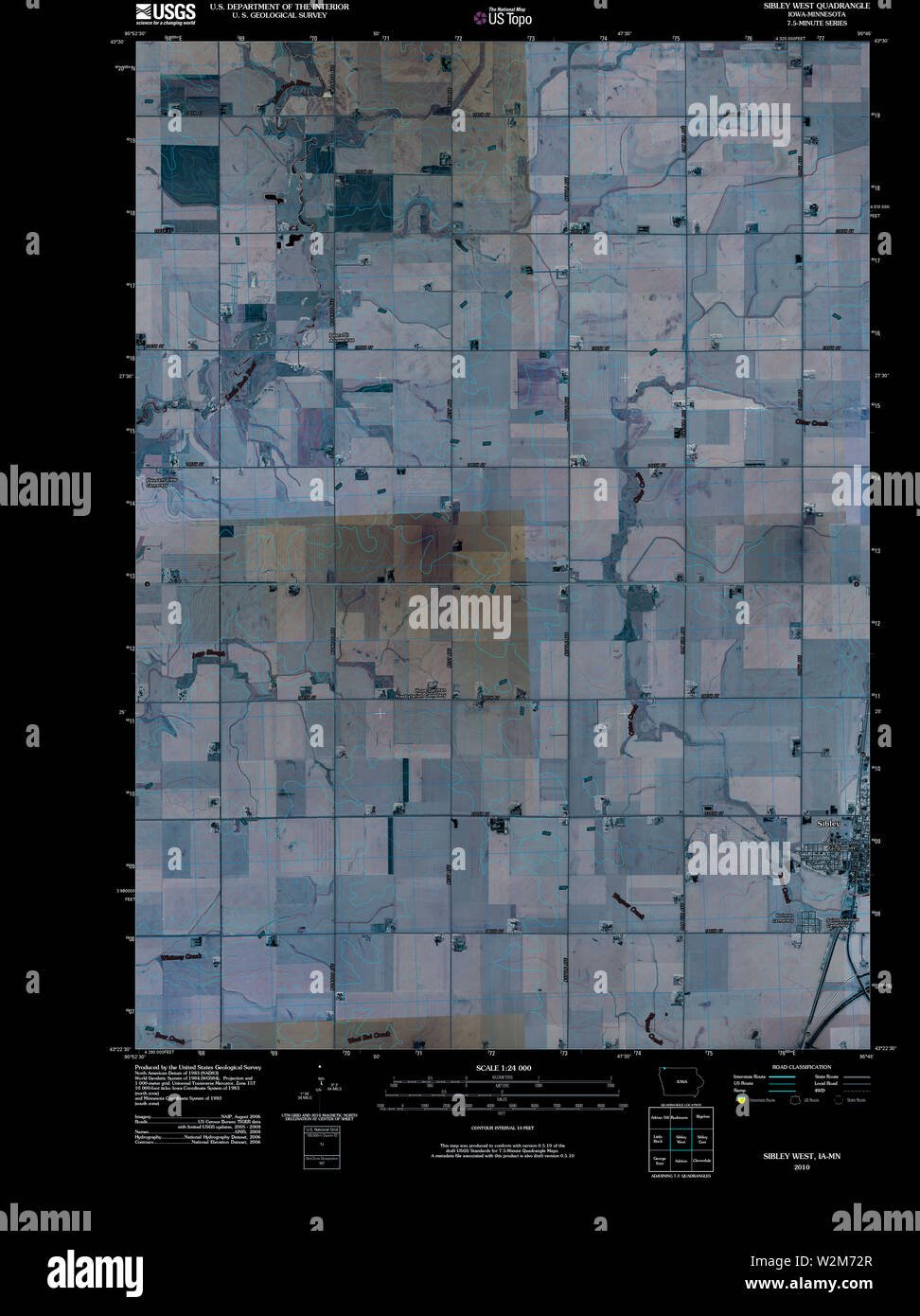 Sibley iowa map hi-res stock photography and images - Alamy