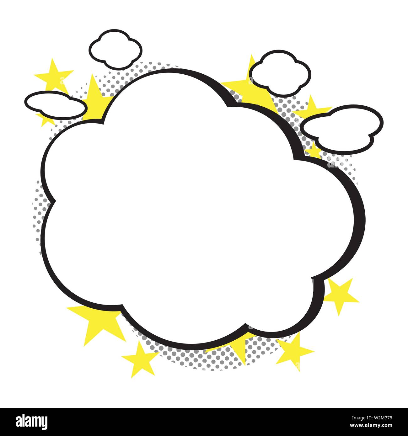 Comic bubble chat on a white background - Vector Stock Vector Image ...