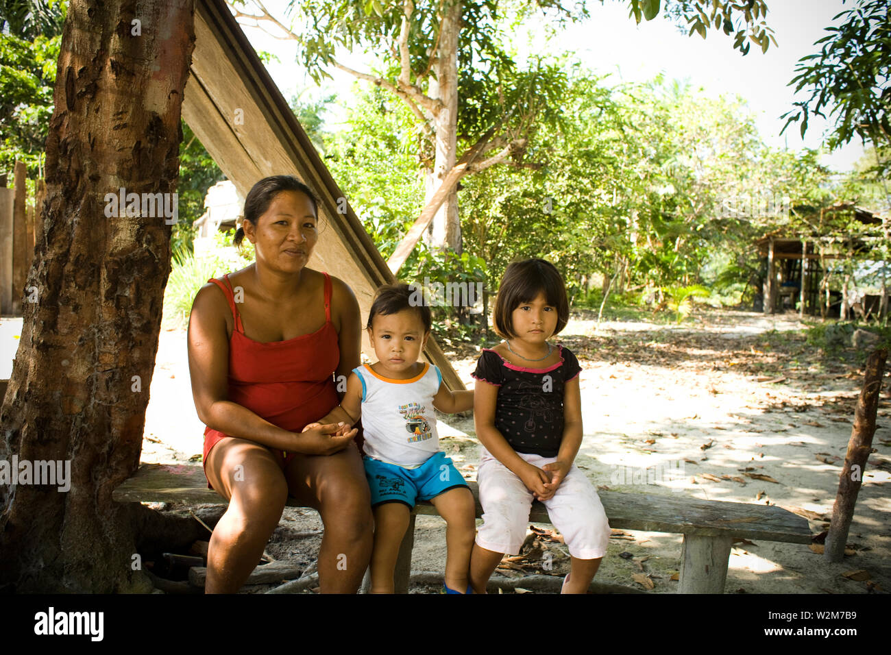 Family, People, Santa Maria Ranch, Cuieiras River, Manaus, Amazônia ...