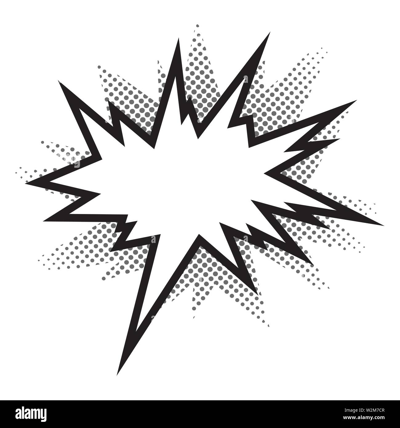 Comic bubble chat on a white background - Vector Stock Vector Image ...