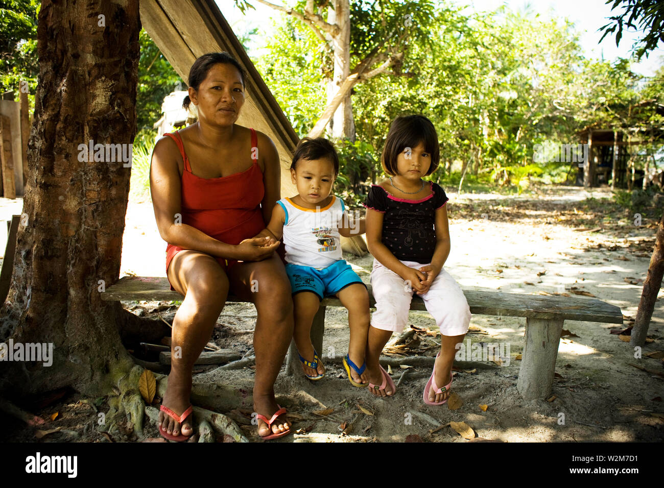 Family, People, Santa Maria Ranch, Cuieiras River, Manaus, Amazônia ...