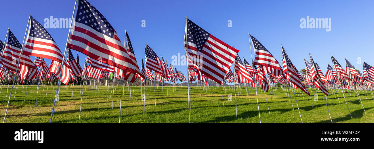 Memorial day field flags hi-res stock photography and images - Alamy