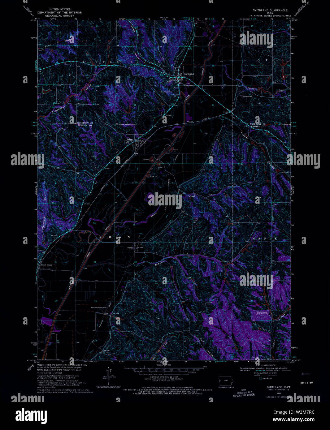 Map of smithland hi-res stock photography and images - Alamy