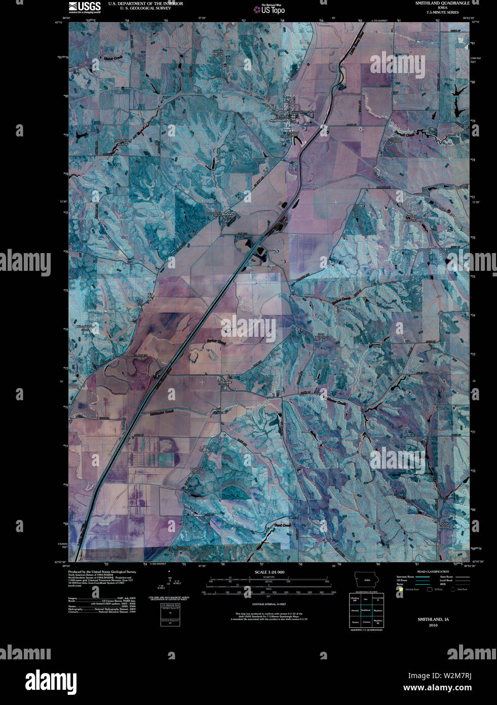 Map of smithland hi-res stock photography and images - Alamy