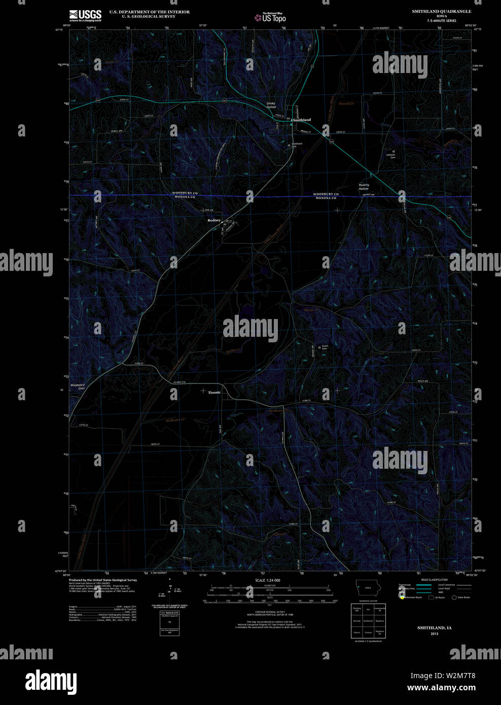 Map of smithland hi-res stock photography and images - Alamy