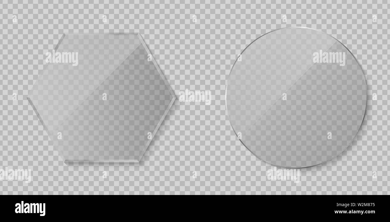 Set of transparent clear glass isolated on transparent background ...