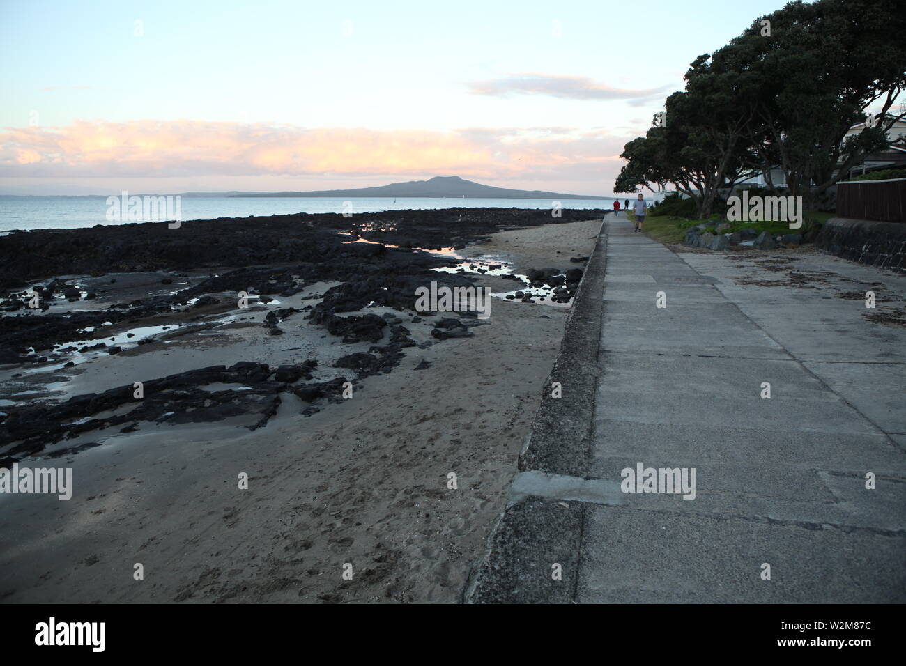 Iconic Rangitoto volcano on Rangitoto Island. Photo taken from tje ...