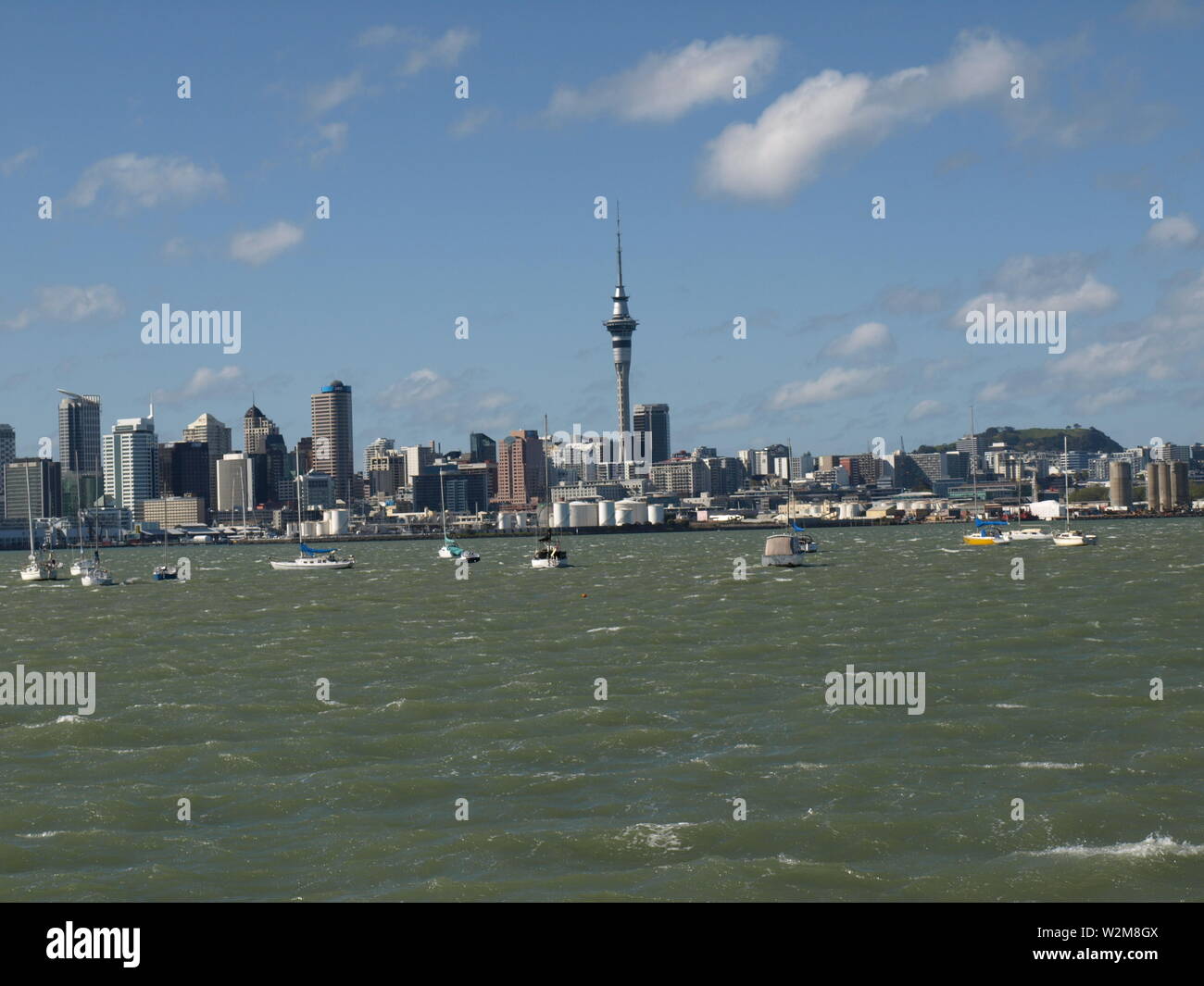 Auckland, most important city in New Zealand, South Pacific Stock Photo ...