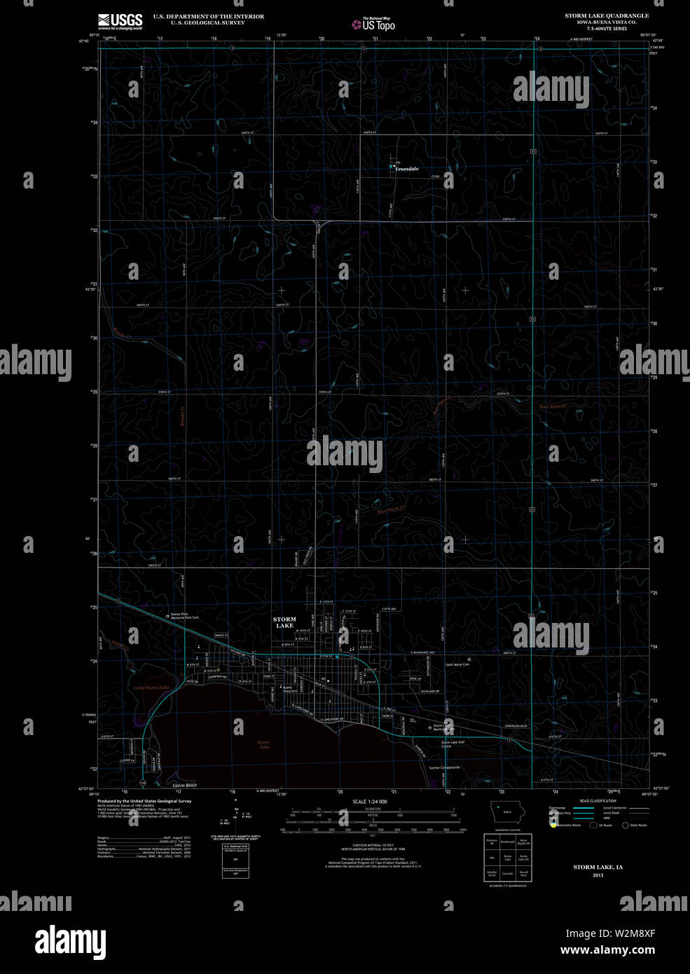 Map of storm lake hi-res stock photography and images - Alamy
