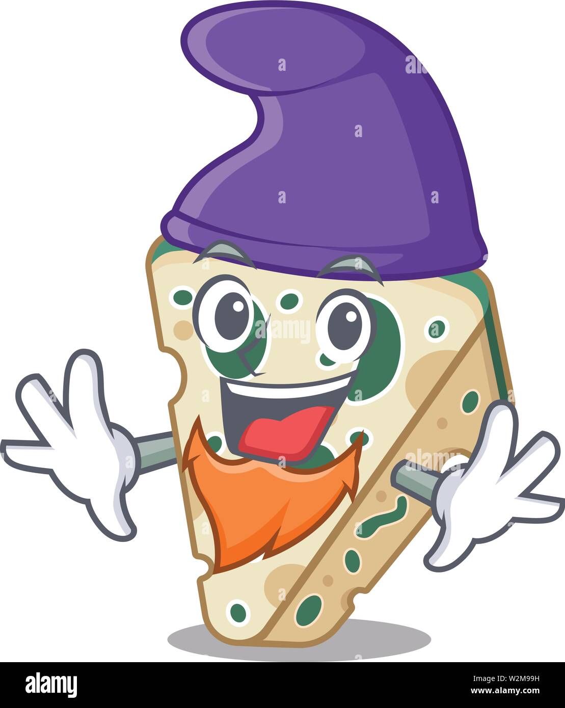 Elf blue cheese in the cartoon shape Stock Vector Image & Art - Alamy