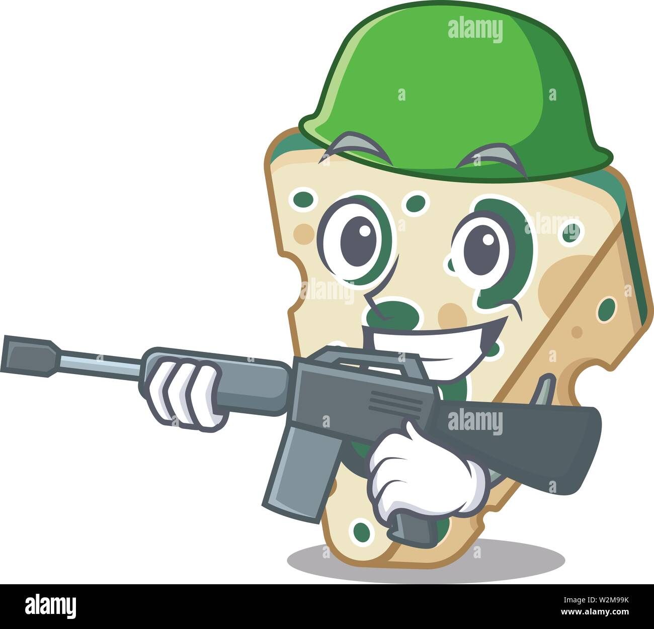 Army blue cheese in the cartoon shape Stock Vector Image & Art - Alamy