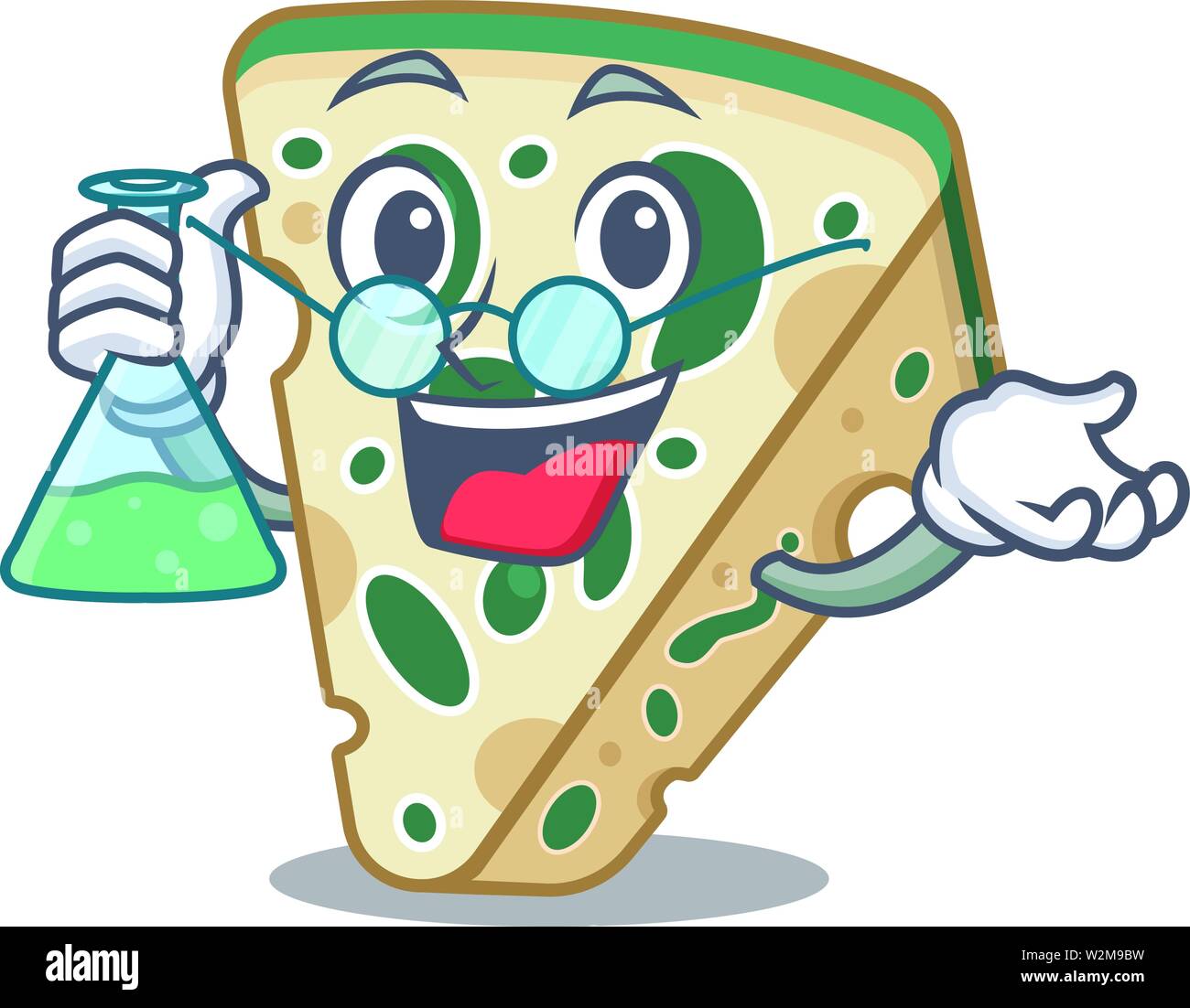 Professor blue cheese served in cartoon plate Stock Vector Image & Art ...