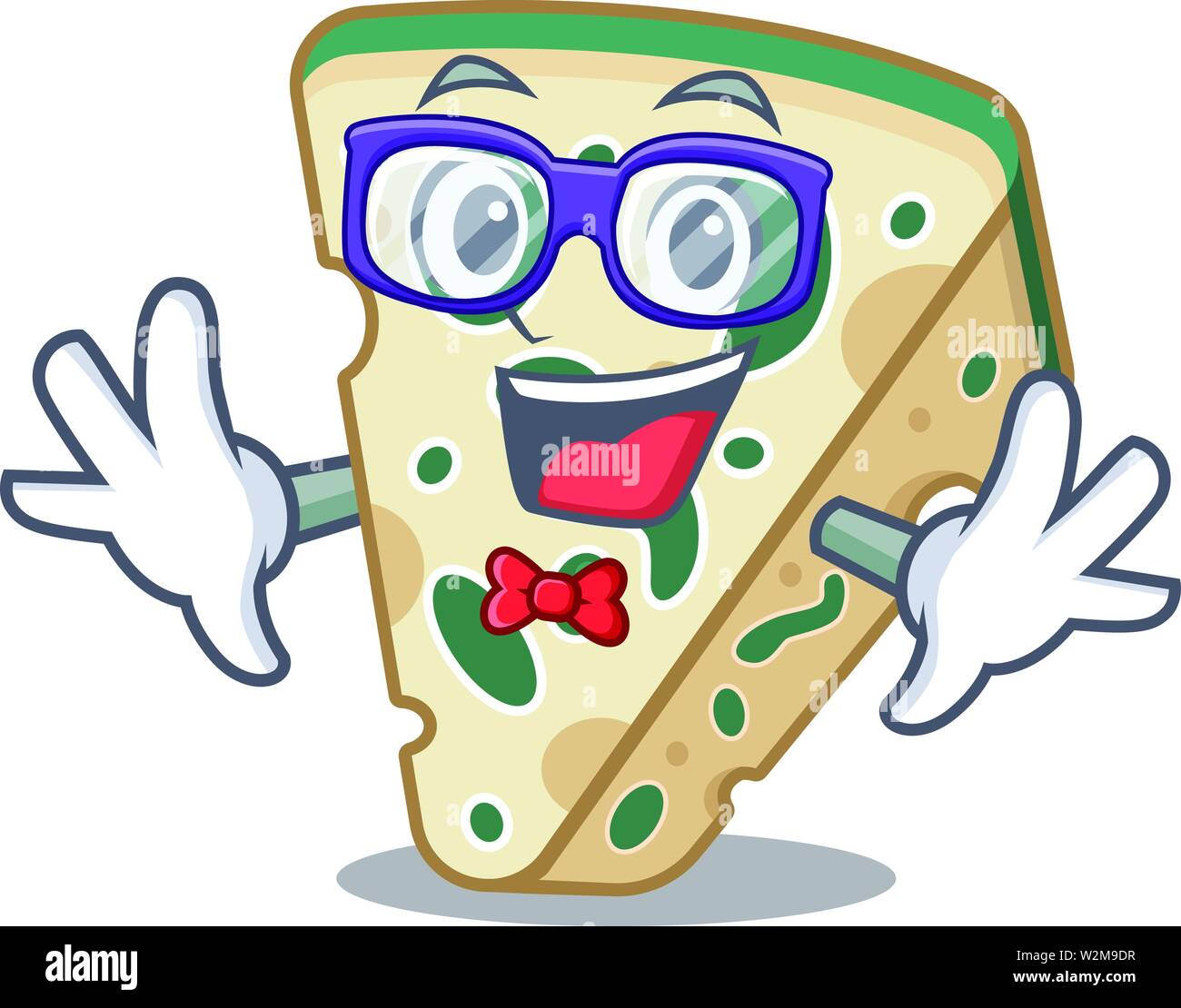 Geek blue cheese served in cartoon plate Stock Vector Image & Art - Alamy