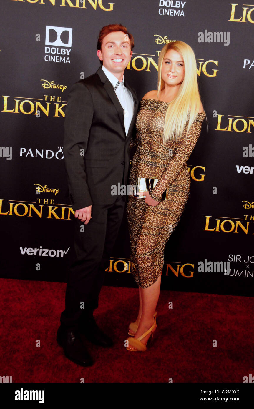 Hollywood, California, USA 9th July 2019 Singer Meghan Trainor and ...