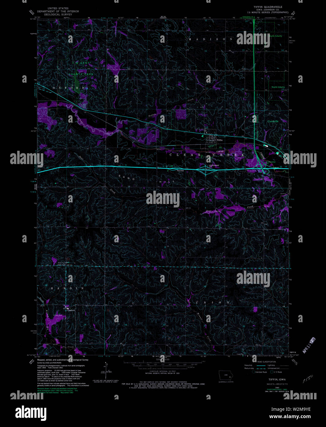 Tiffin map hi-res stock photography and images - Alamy