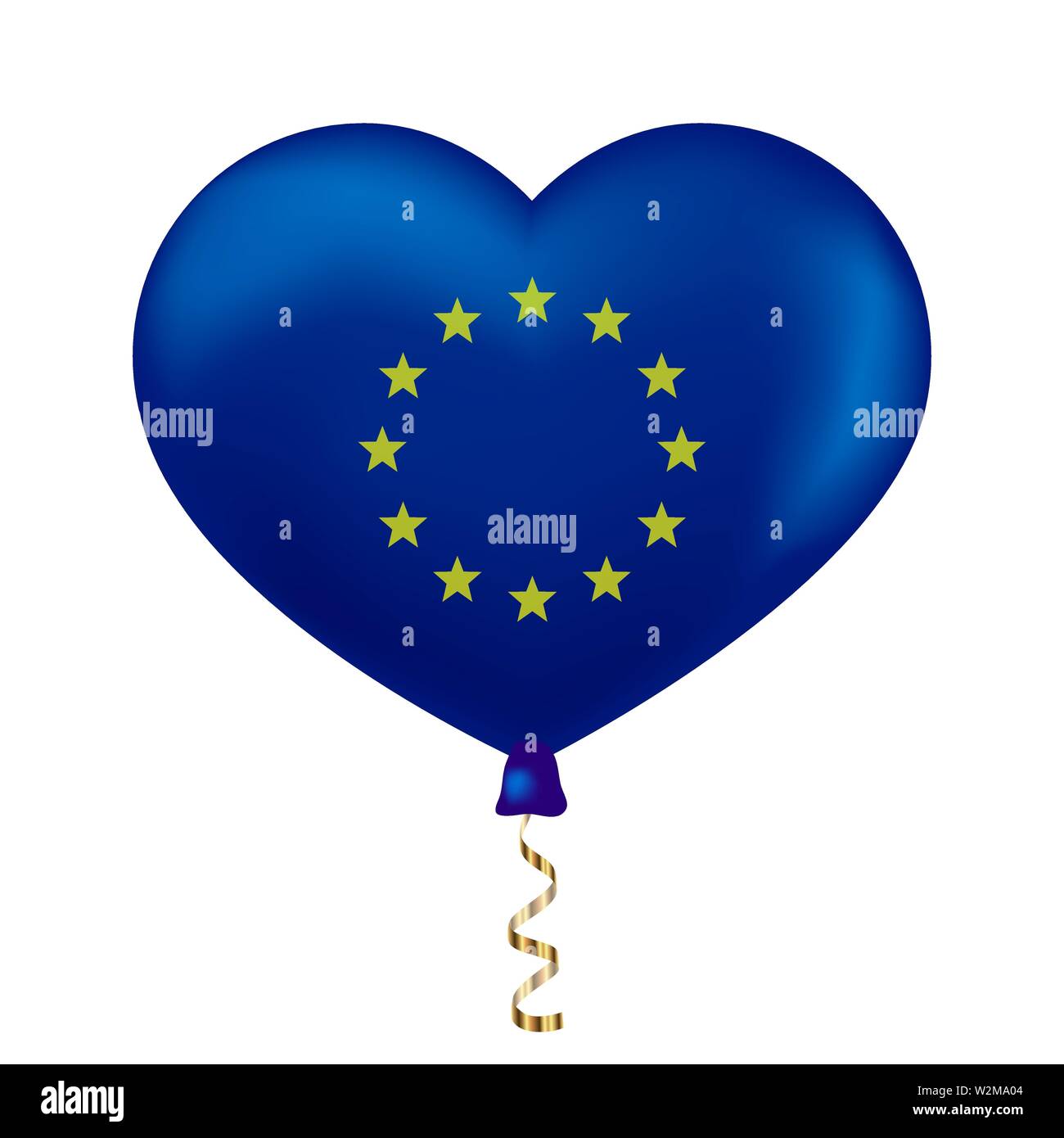 EU flag in heart shape. vector illustration Stock Vector Image & Art ...