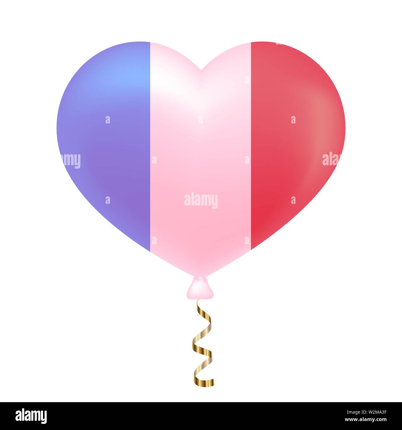 Isolated heart shape french flag hi-res stock photography and images ...