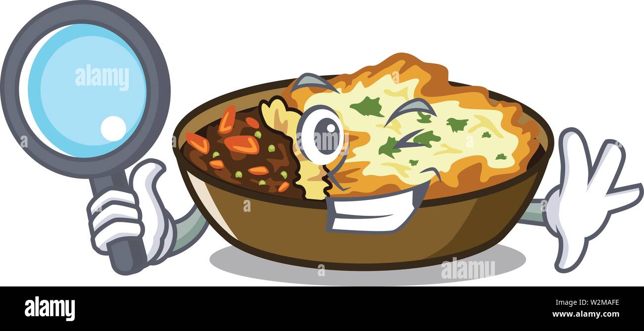 Detective gratin isolated with in the cartoon Stock Vector Image & Art ...