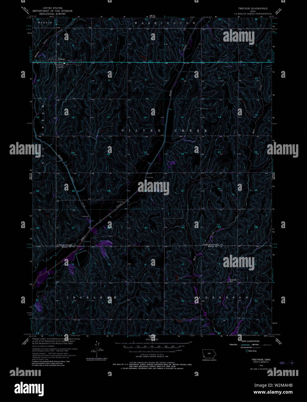 Treynor map hi-res stock photography and images - Alamy