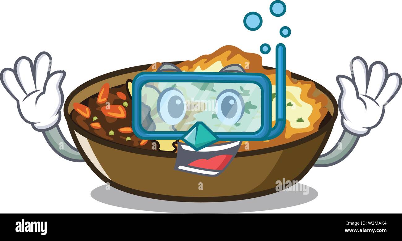Diving gratin isolated with in the cartoon Stock Vector Image & Art - Alamy