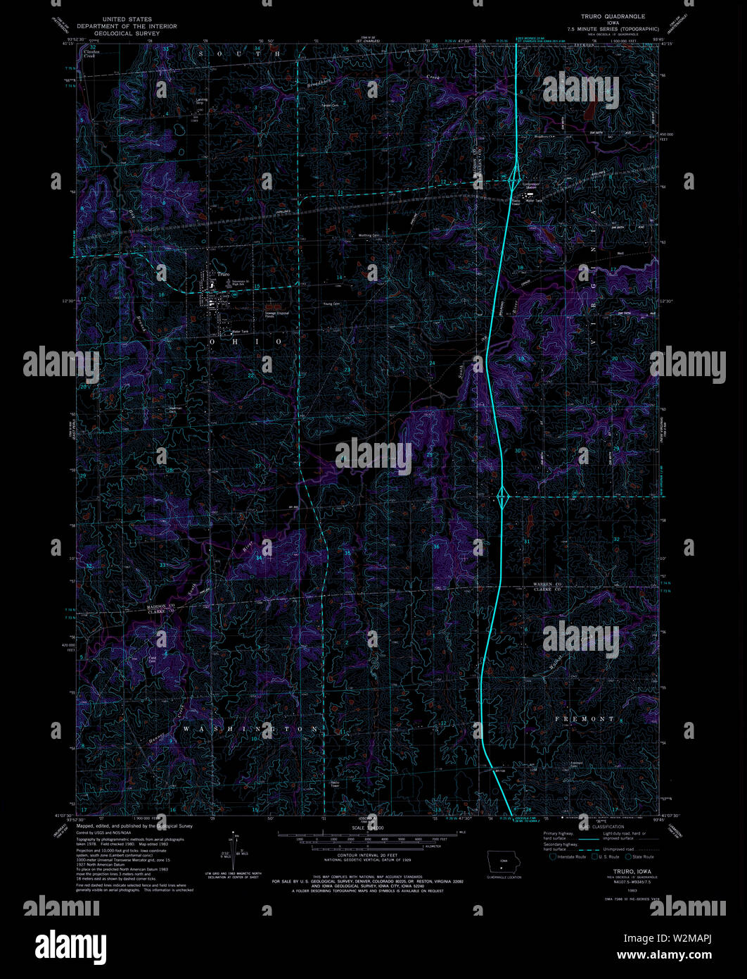 Map of truro hi-res stock photography and images - Alamy