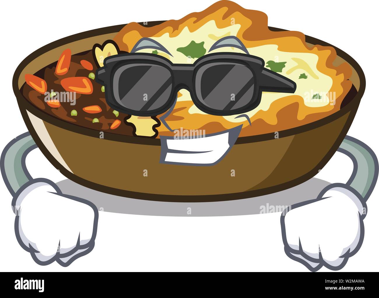 Super cool gratin isolated with in the cartoon Stock Vector Image & Art ...