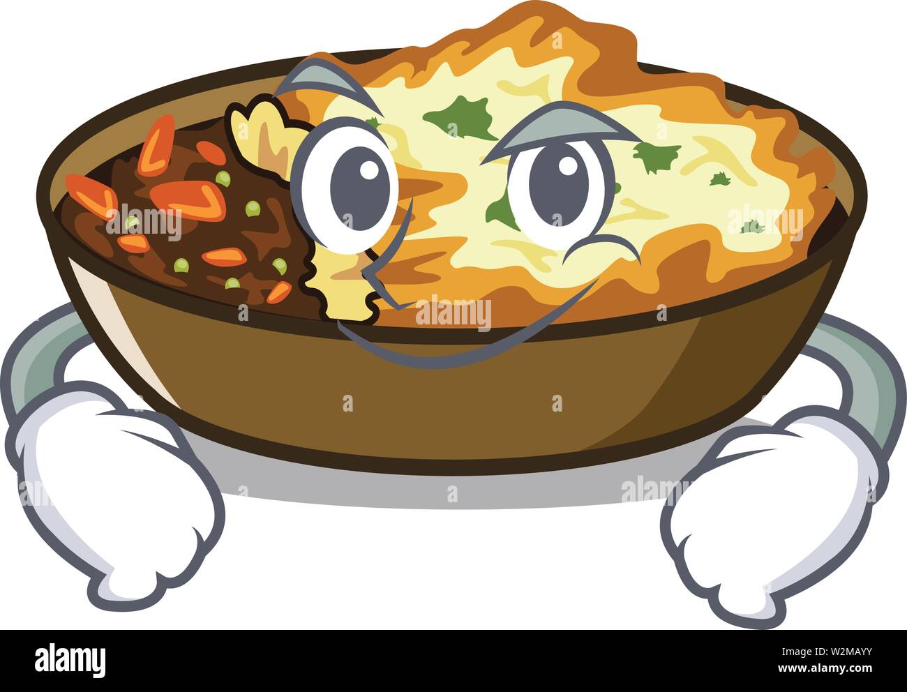 Smirking gratin isolated with in the cartoon Stock Vector Image & Art ...