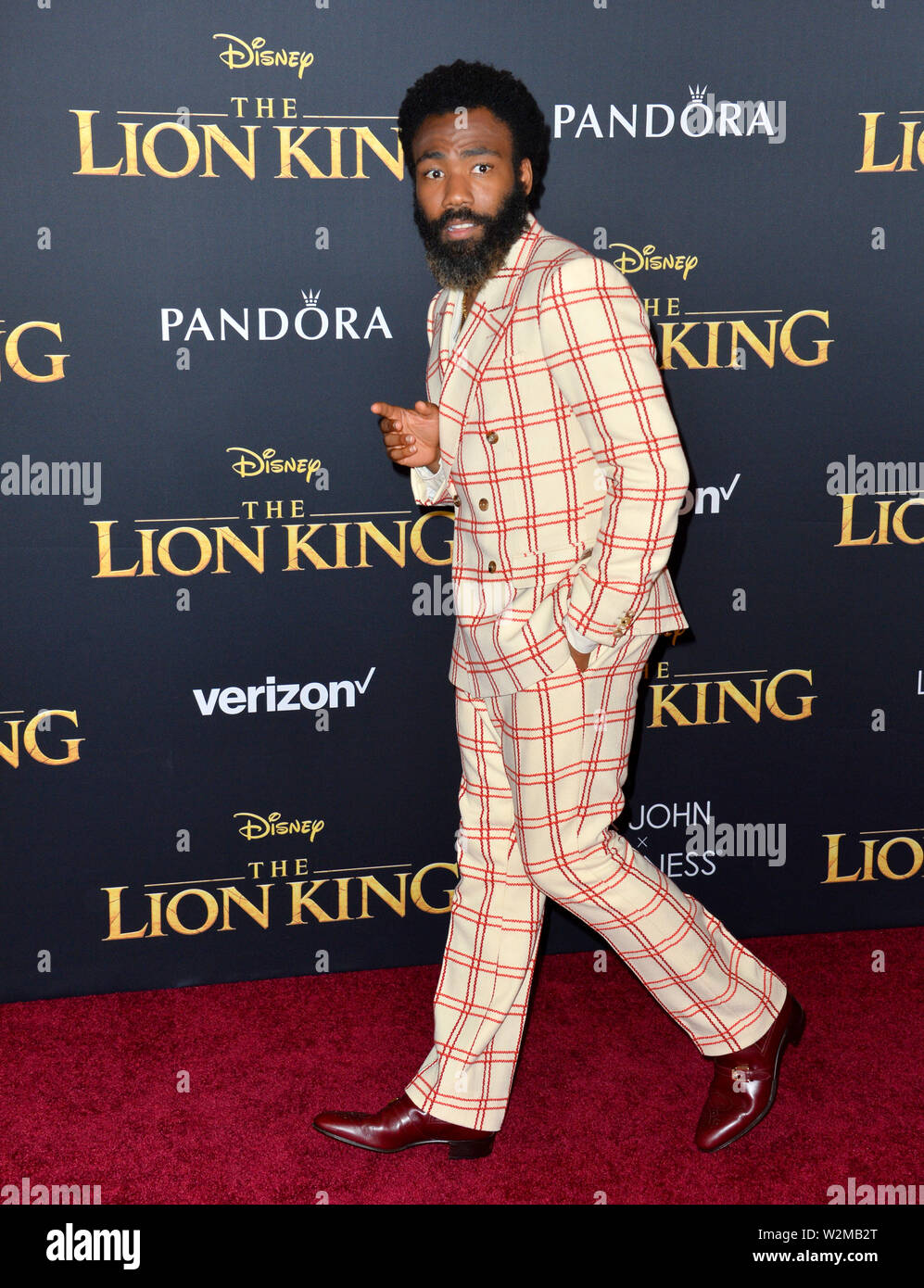 LOS ANGELES, USA. July 10, 2019: Donald Glover at the world premiere of ...
