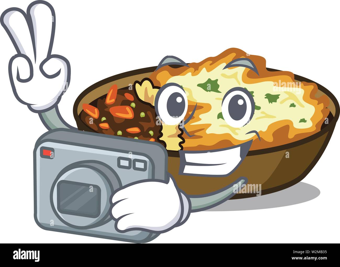 Potato gratin in casserole Stock Vector Images - Alamy