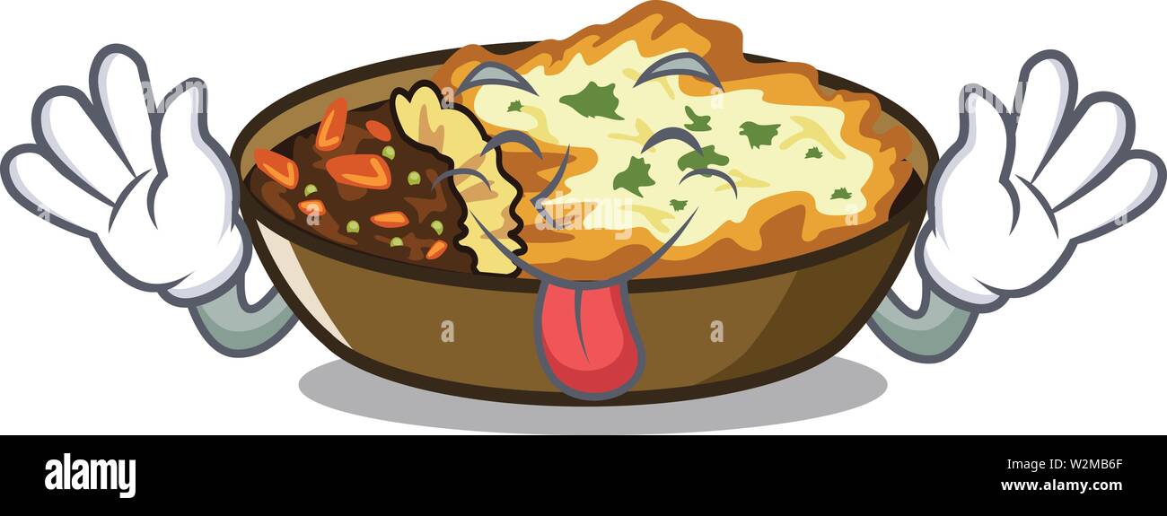 Tongue out gratin is baked in cartoon oven Stock Vector Image & Art - Alamy