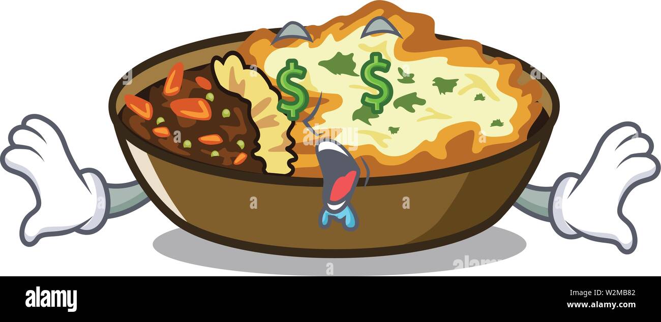 Money eye gratin is baked in cartoon oven Stock Vector Image & Art - Alamy