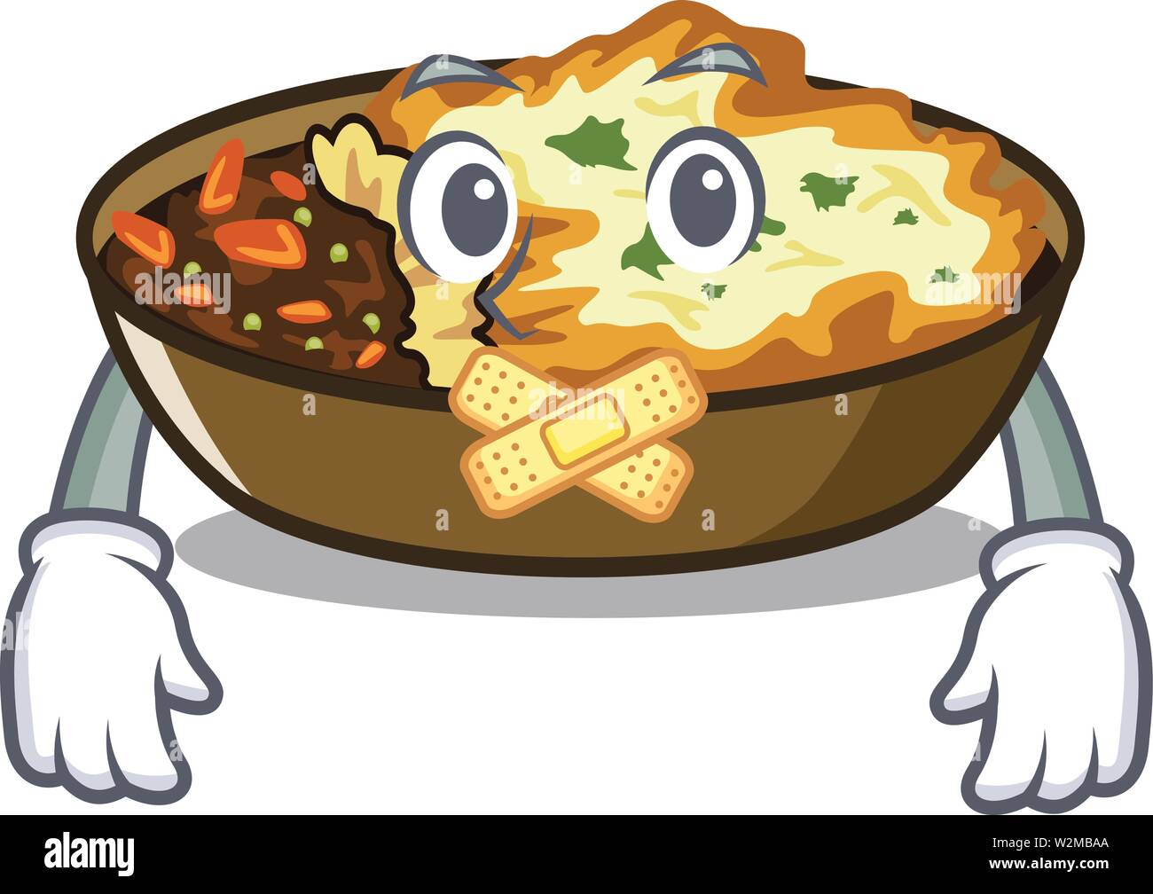 Silent gratin is baked in cartoon oven Stock Vector Image & Art - Alamy