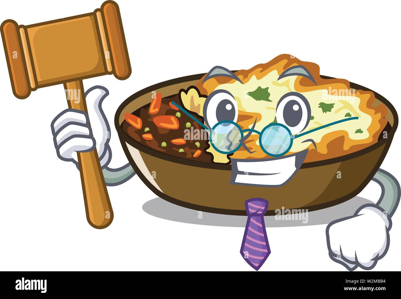 Judge gratin is baked in cartoon oven Stock Vector Image & Art - Alamy